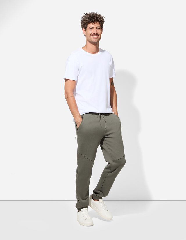 Bėgiojimo kelnės - Raištelis - tamsiai zalias - Takko Fashion
