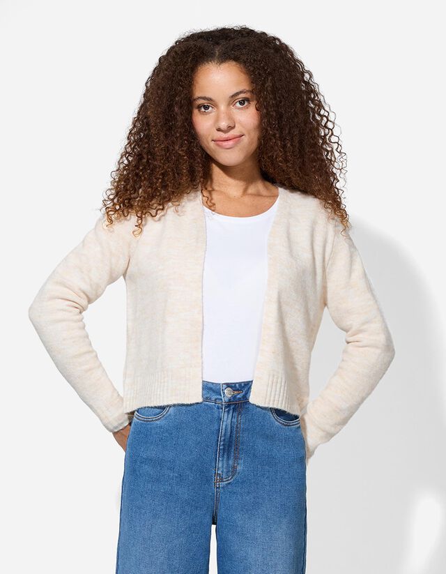 Cardigan - Tricotaje - Alb - Takko Fashion