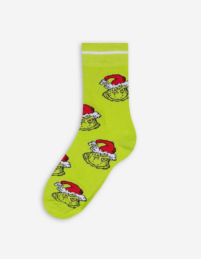 Čarape - The Grinch - svijetlo zelena - Takko Fashion