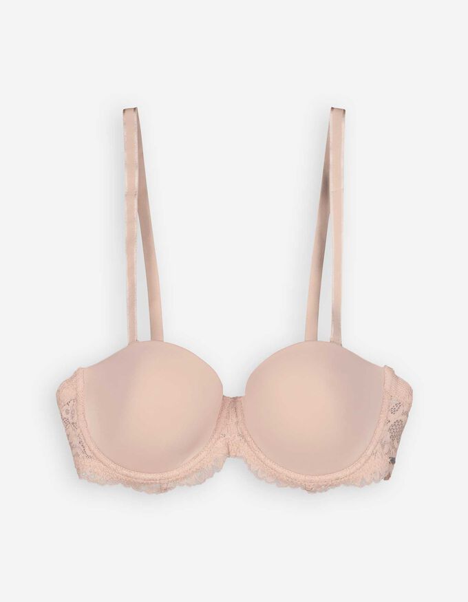 Balconette-Brushalter - čipkasti - roze - Takko Fashion