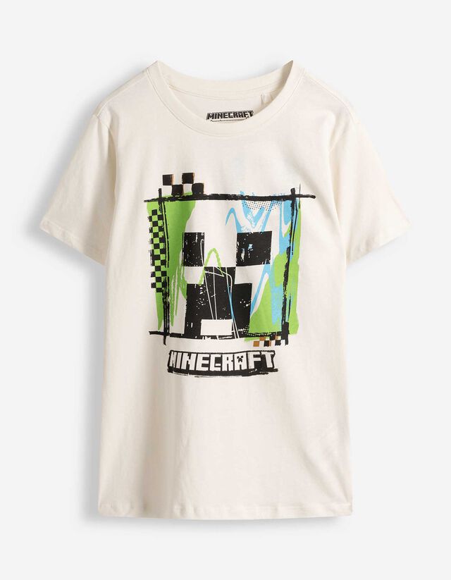T-Shirt - Minecraft - Off-White - Takko Fashion