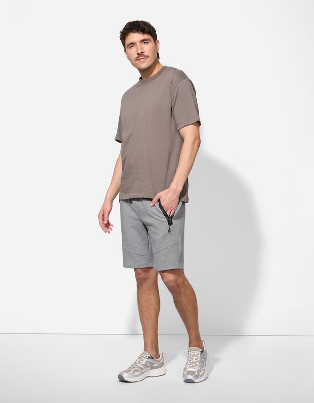 Short - Effen - grijs - Takko Fashion