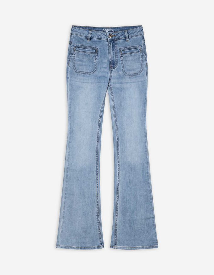 Farmernadrág - Enyhén bővülő fazon - kek - Takko Fashion