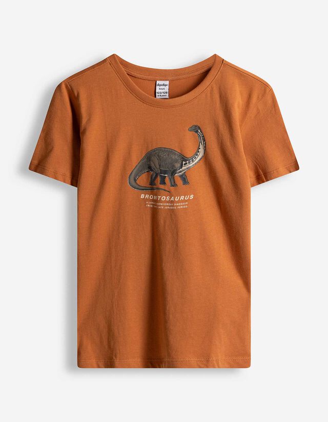 T-Shirt - Frontprint - orange - Takko Fashion